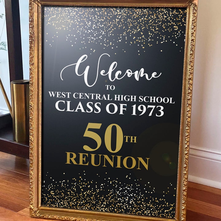 Made-to-order Digital File/ Welcome Sign / 50th Class Reunion ...
