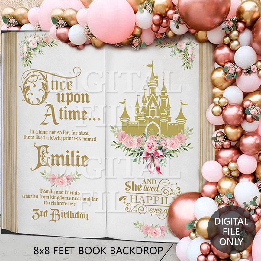 Made-to-order Digital File / Once Upon A Time Book Backdrop ...