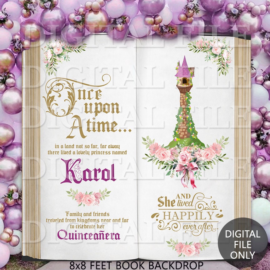Made-to-order Digital File / Once Upon A Time Book Backdrop ...