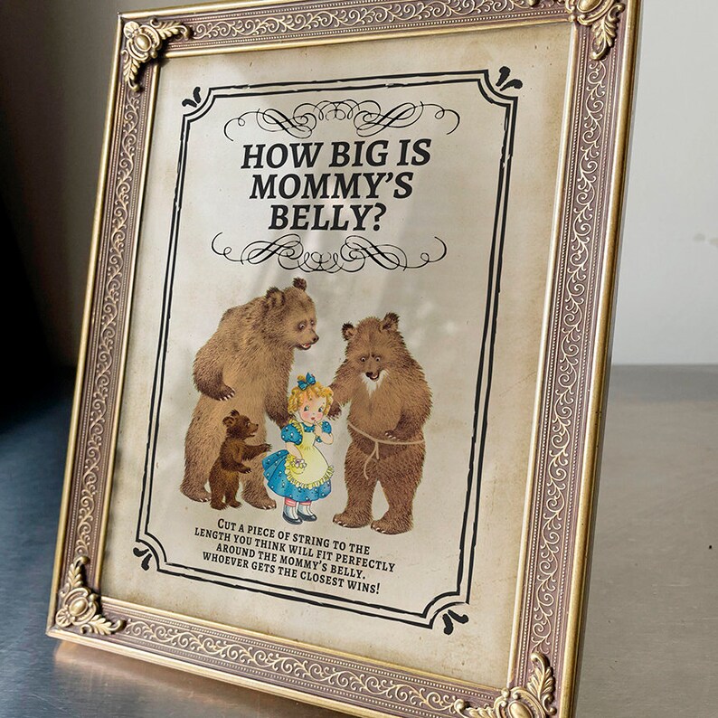 Downloadable 8x10 Sign —UNEDITABLE —guess How Big is Mommy's Belly Game ...