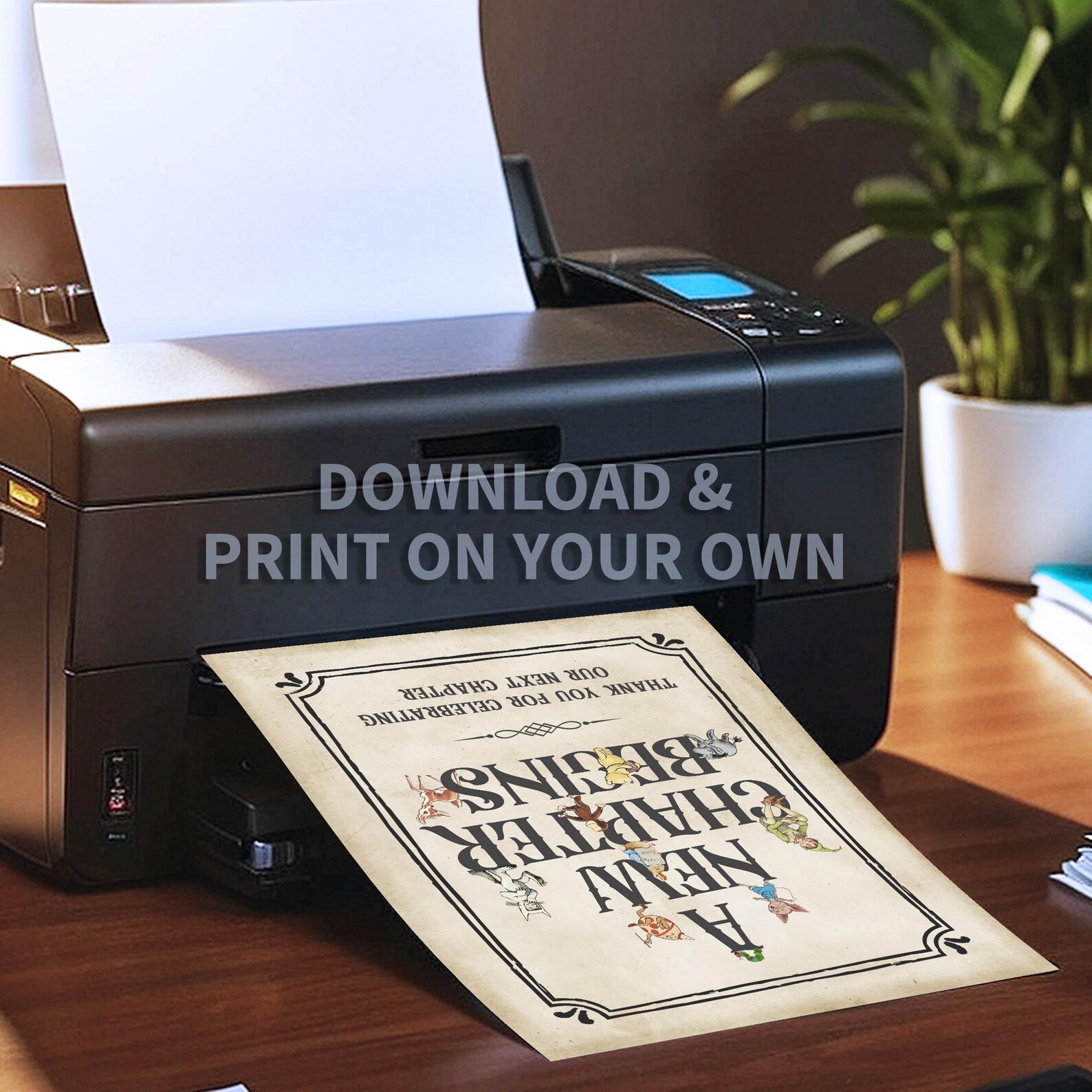 Downloadable 8x10 Sign — Not Self-editable — New Chapter Poster — for ...