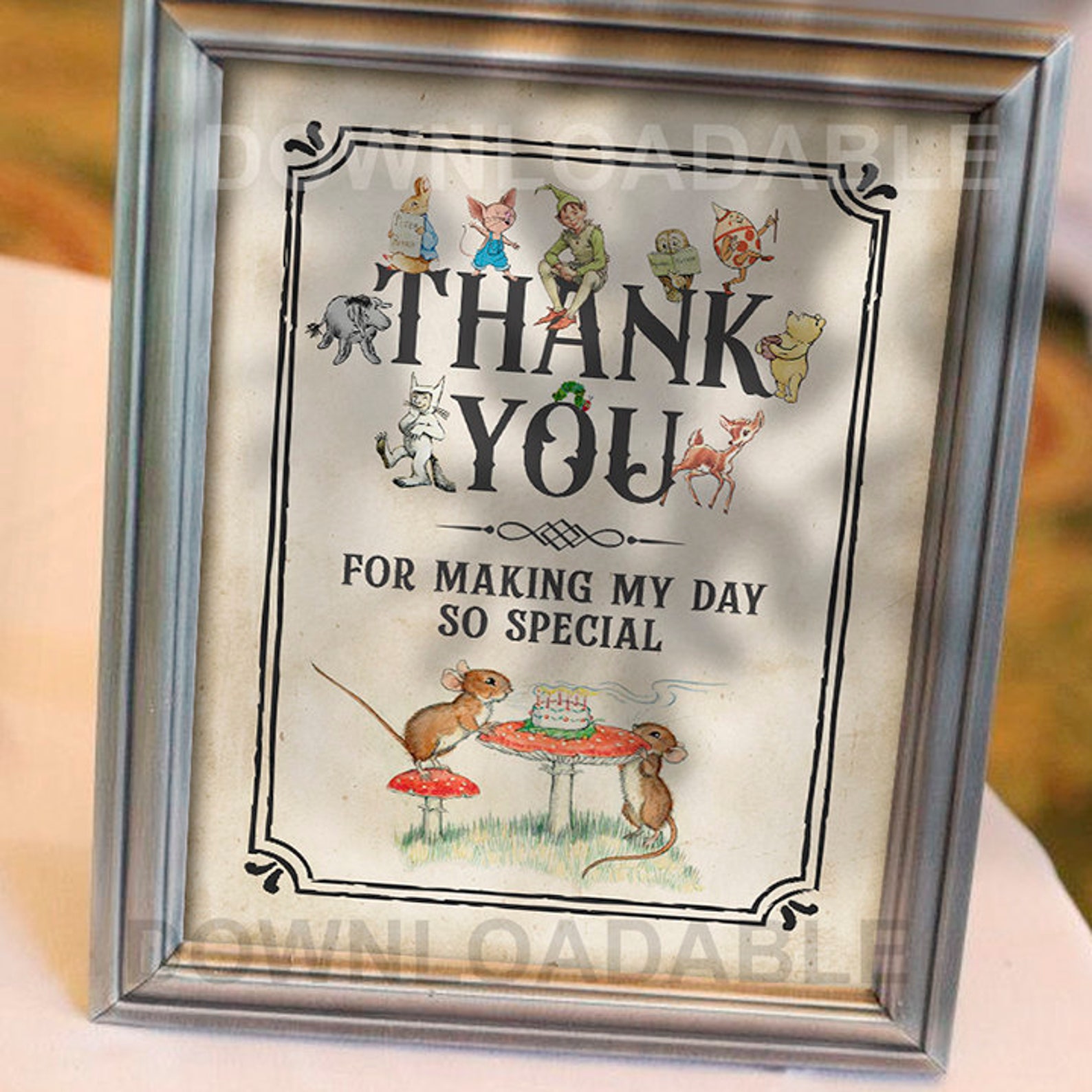 Downloadable 8x10 Sign / UNEDITABLE / Storybook Birthday Decoration - Etsy