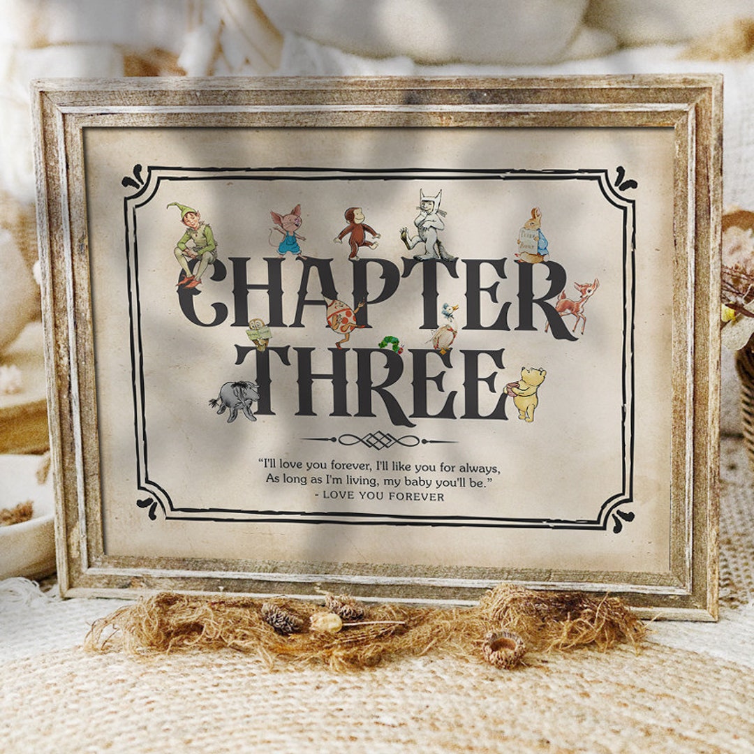 Downloadable 10x8 Sign / UNEDITABLE / Storybook Birthday Party ...