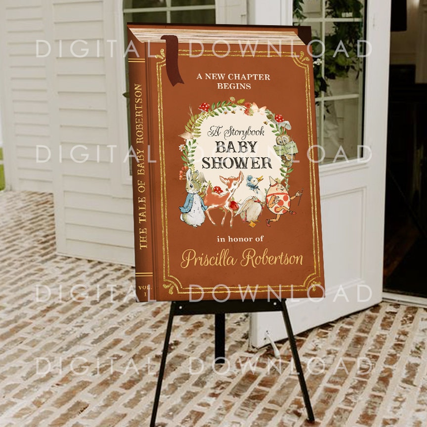 Made-to-order Digital File/ Storybook Themed Decoration - Etsy