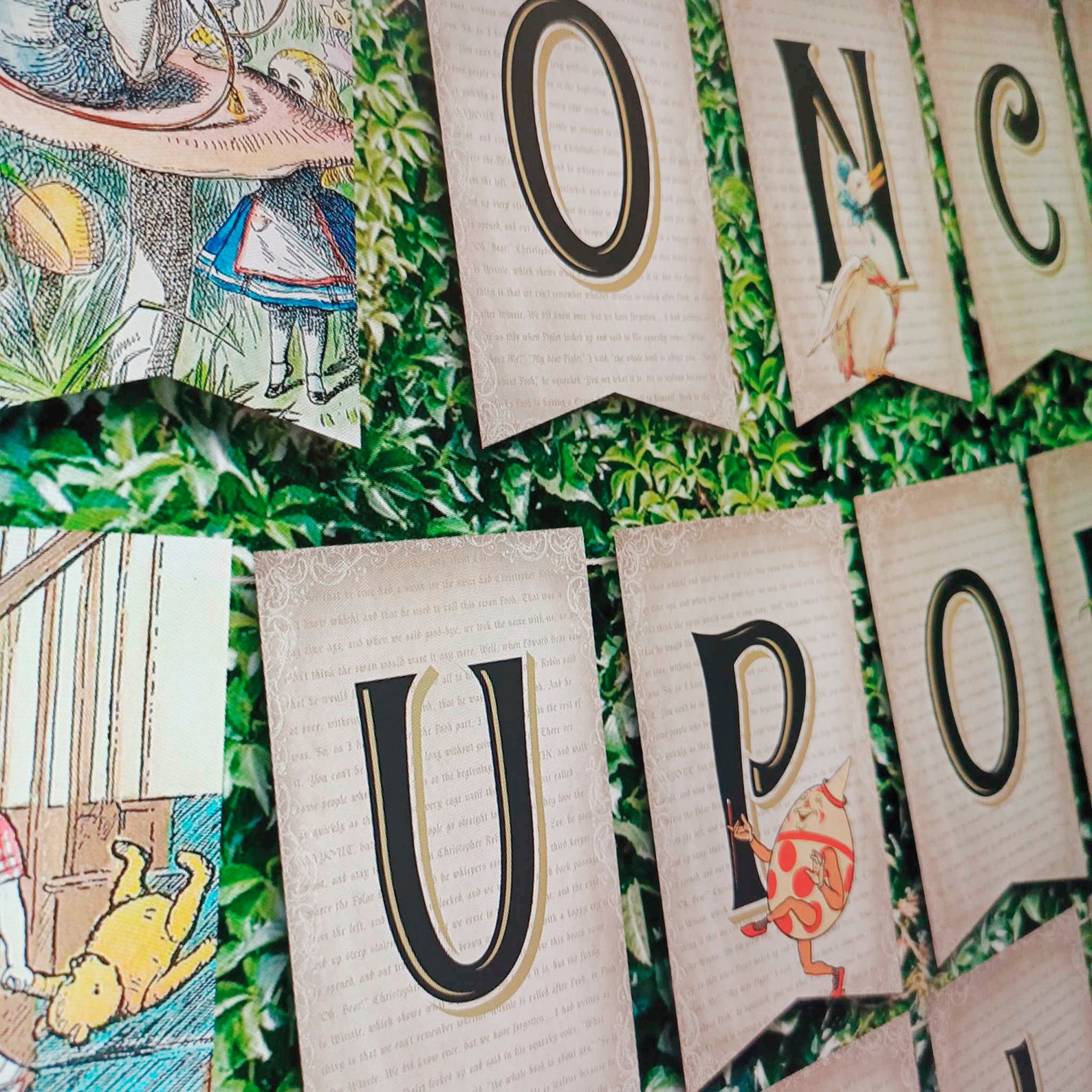 Downloadable 5x9 Once Upon A Time Pennant Banner / UNEDITABLE ...