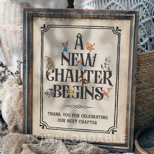 Downloadable 8x10 Sign — Not Self-editable — New Chapter Poster — for ...