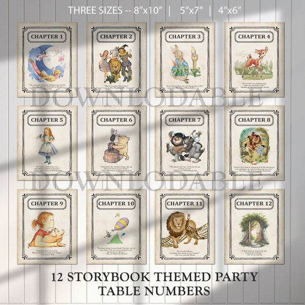 Storybook Seating Chart - Etsy