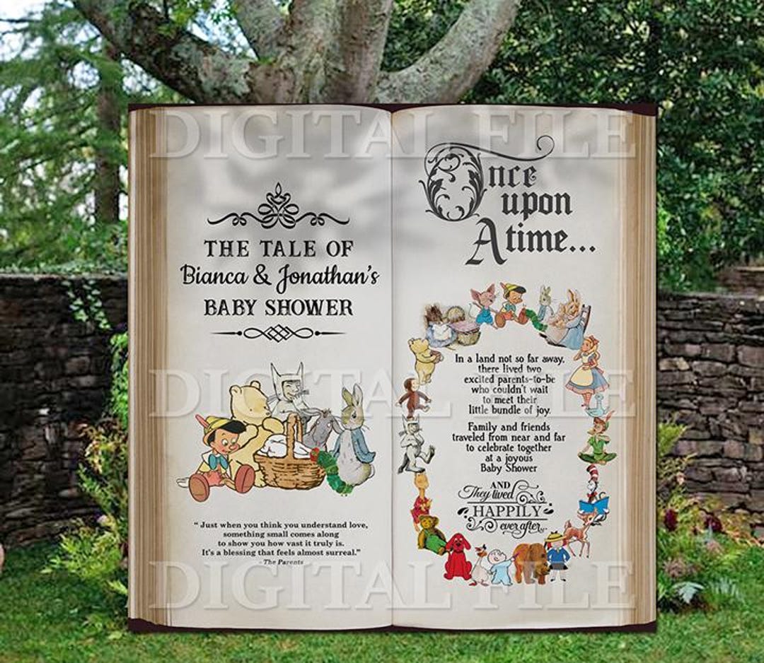 Made-to-order Digital File / 8x8 Feet Storybook Backdrop / Once Upon A ...