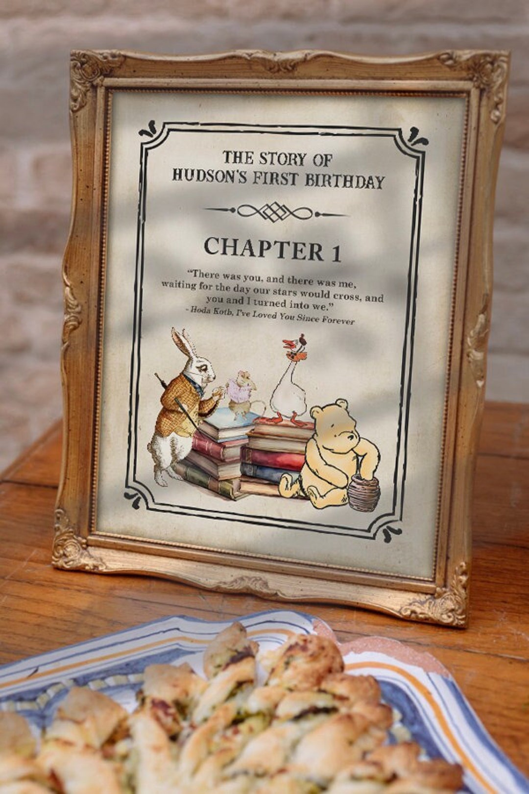 Made-to-order Digital File / 8"x10" Storybook Birthday Sign ...