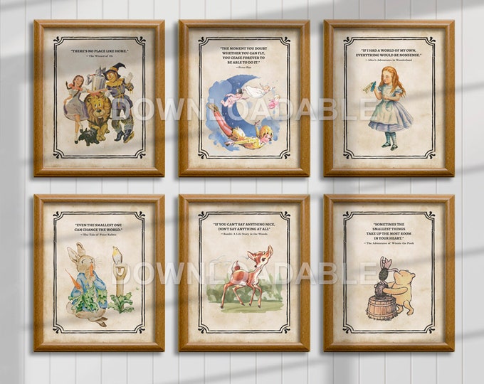 Printable Storybook ABCS Print Digital Download Storybook Nursery ...