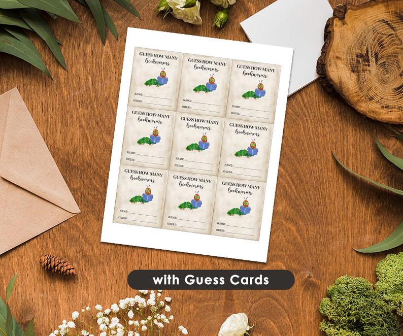 Downloadable 8x10 Sign With Answer Cards / Not Self-editable / Guess ...