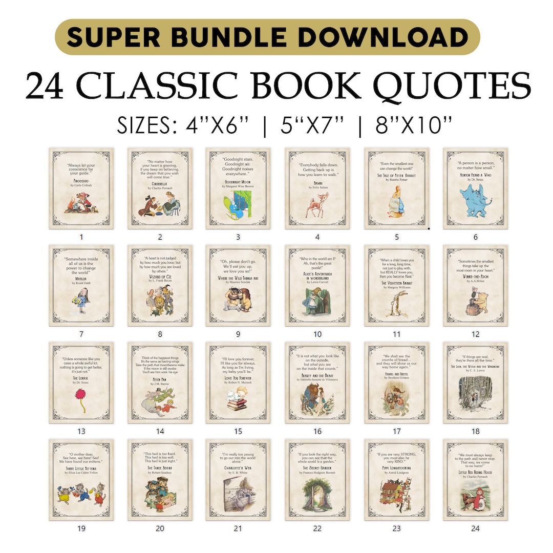Downloadable Quotes — Bundle of 24 Quotes — UNEDITABLE — Children ...