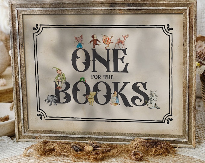 Book Cover Banner for Book Theme Birthday Party Baby Shower Children’s ...