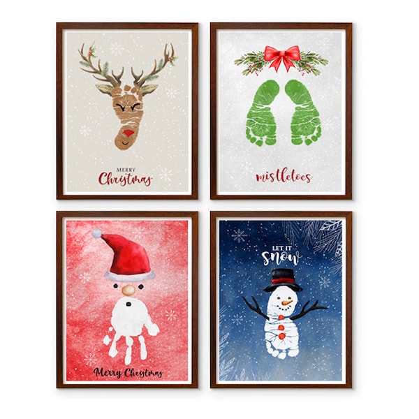 Santa Handprint - Etsy