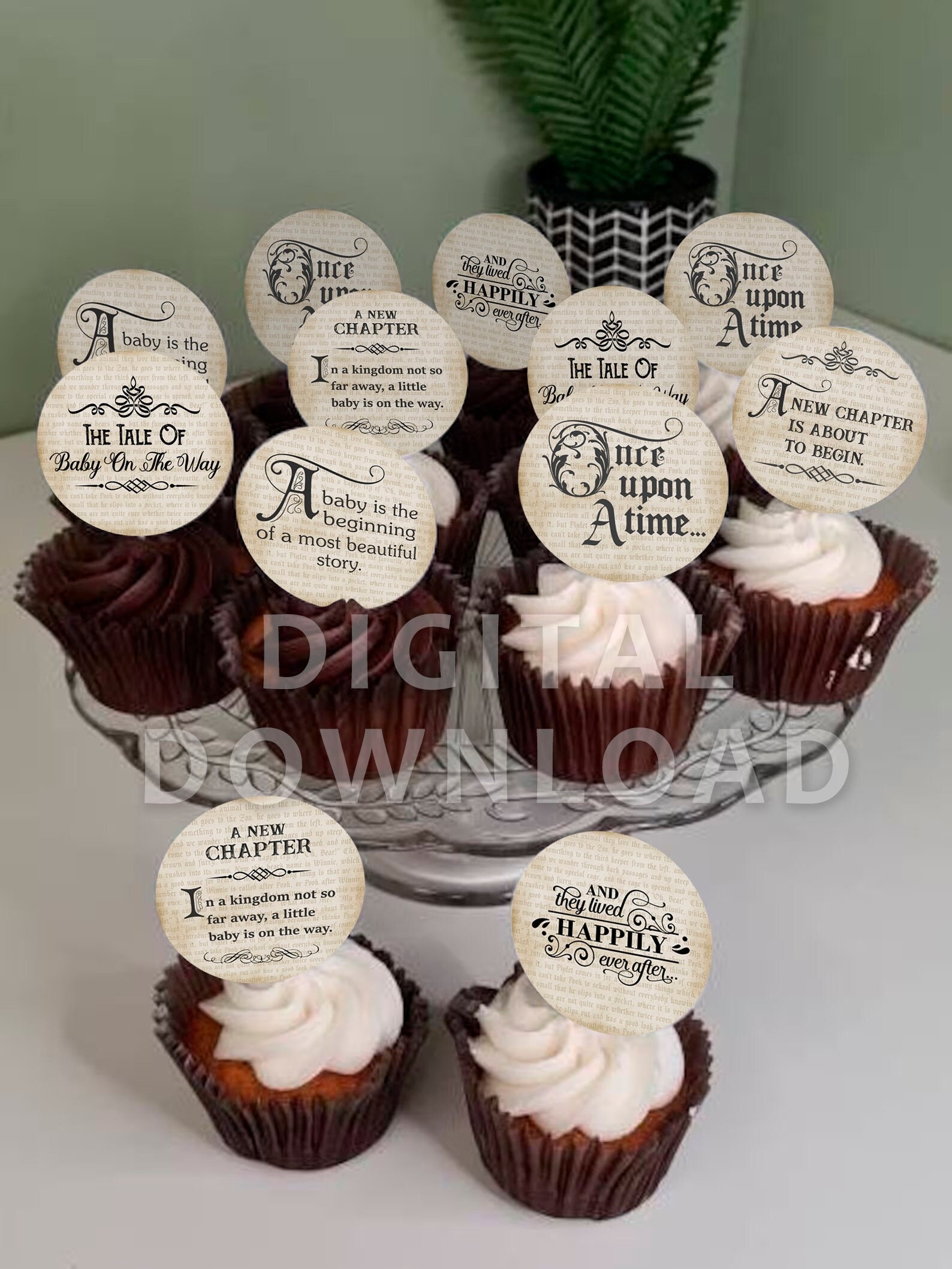 Downloadable Storybook Baby Shower Label Decoration / Uneditable ...