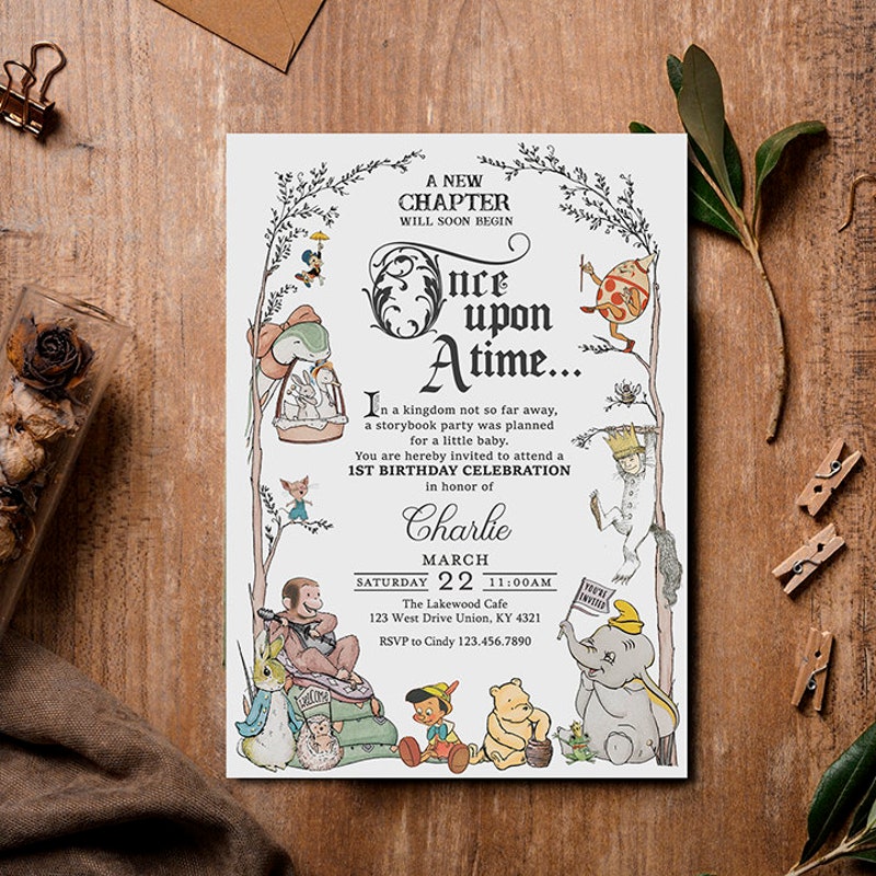 Storybook Invitation - Etsy
