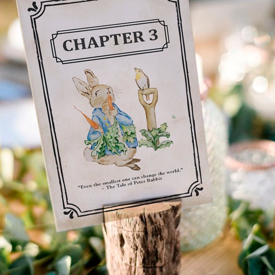 Downloadable Table Numbers Bundle / UNEDITABLE / Storybook Baby Shower ...