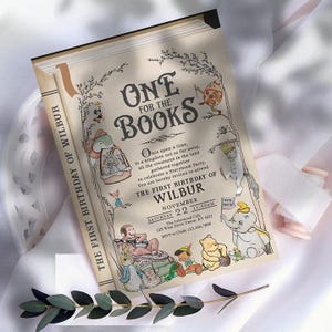 Made-to-order 5x7 Digital Invitation / Storybook Theme Invitation ...