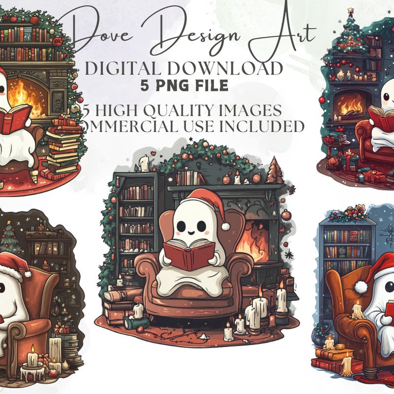 Ghost Christmas Png - Etsy