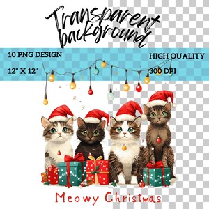 Meowy Christmas PNG, Cat Mama PNG, Cat Christmas Png,funny Christmas ...