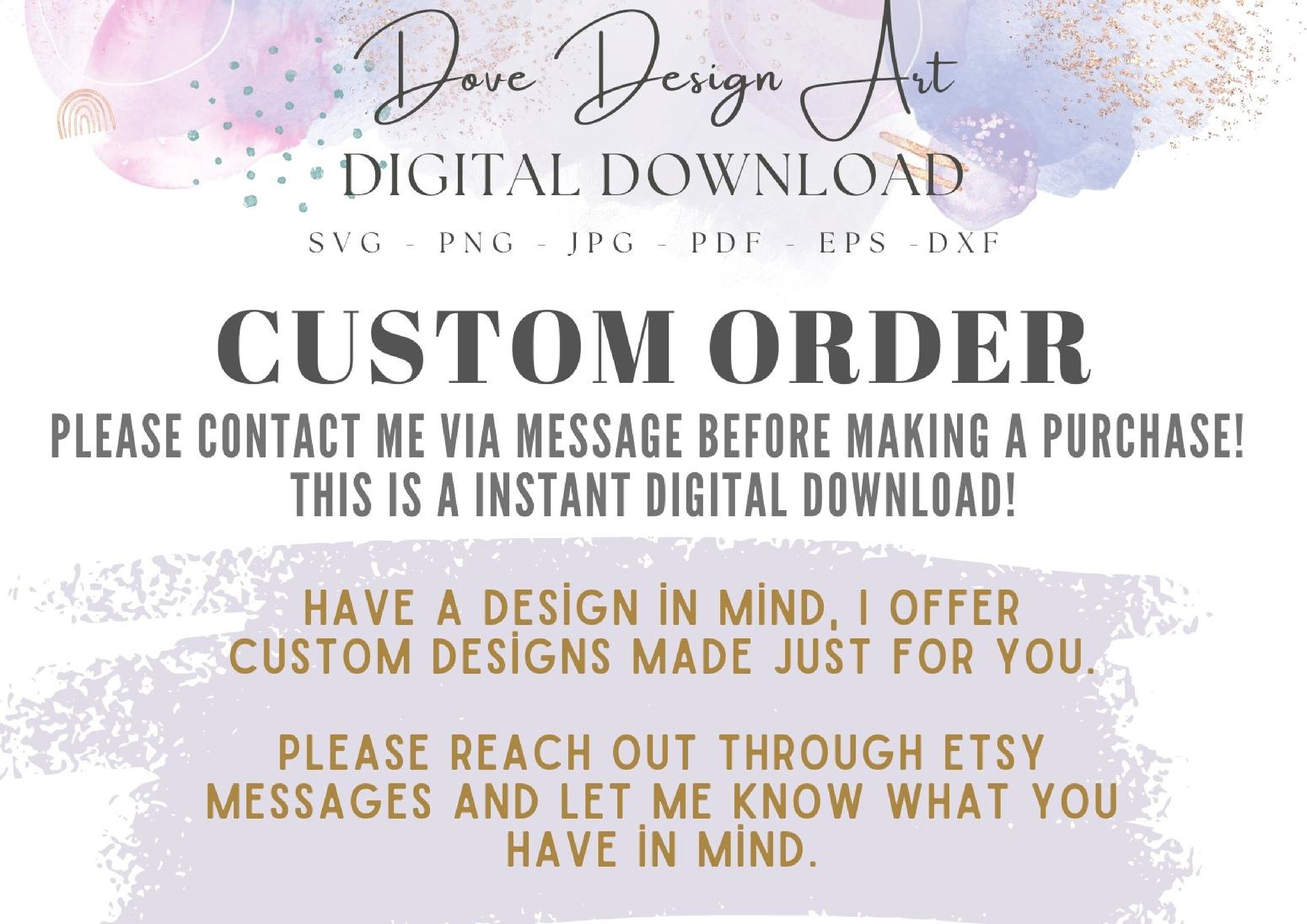 Custom Svg Png, Personalized Svg, Special Design Request, Custom Made ...