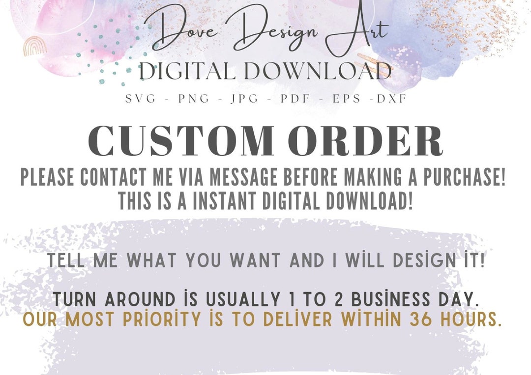 Custom Svg Png, Personalized Svg, Special Design Request, Custom Made ...