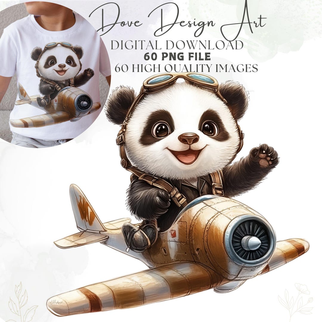 60 PNG Watercolor Panda Clipart, Cute Baby Panda Png, Baby Panda With ...