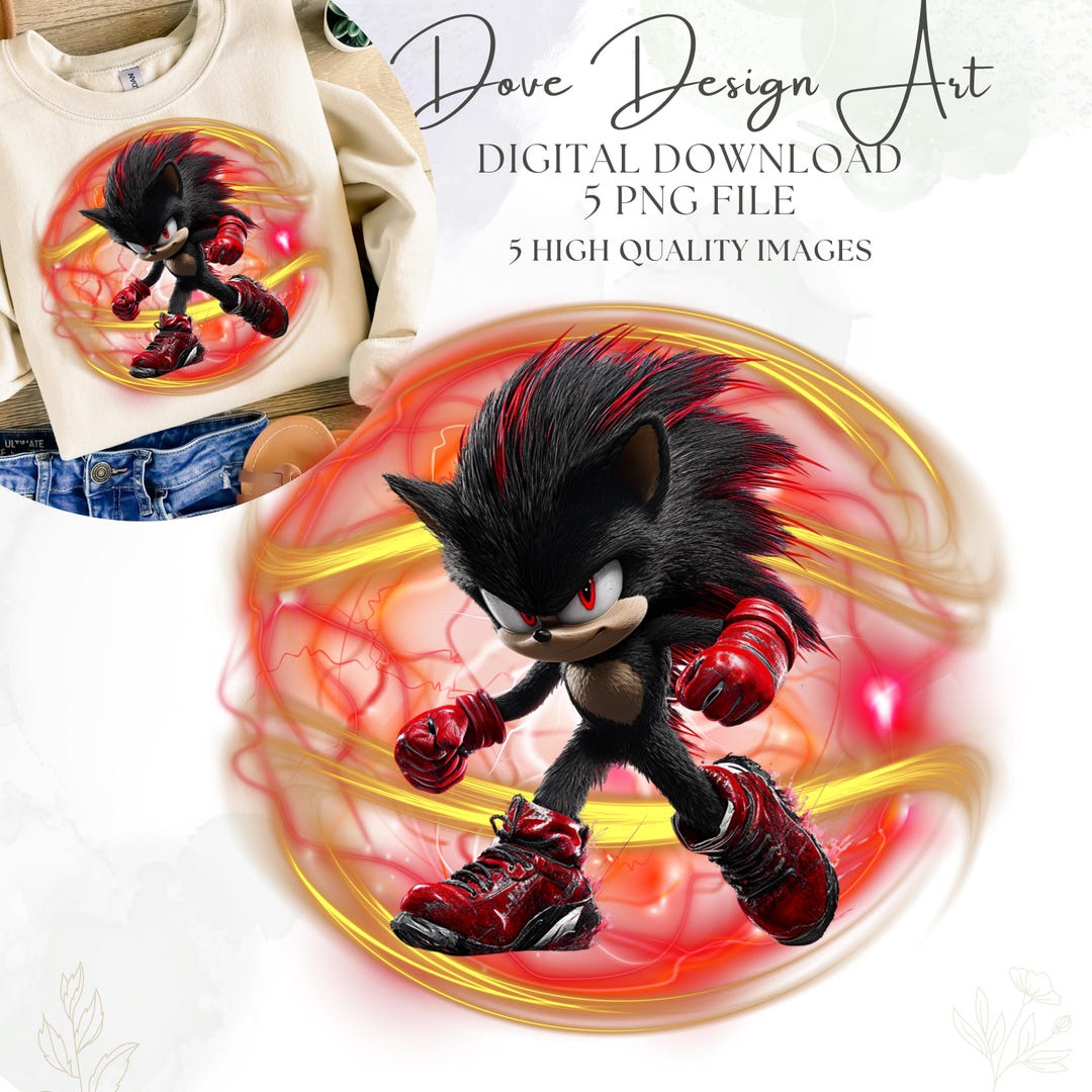 Sonic Shadow Splash and Watercolor PNG, Shadow the Hedgehog PNG, Shadow ...