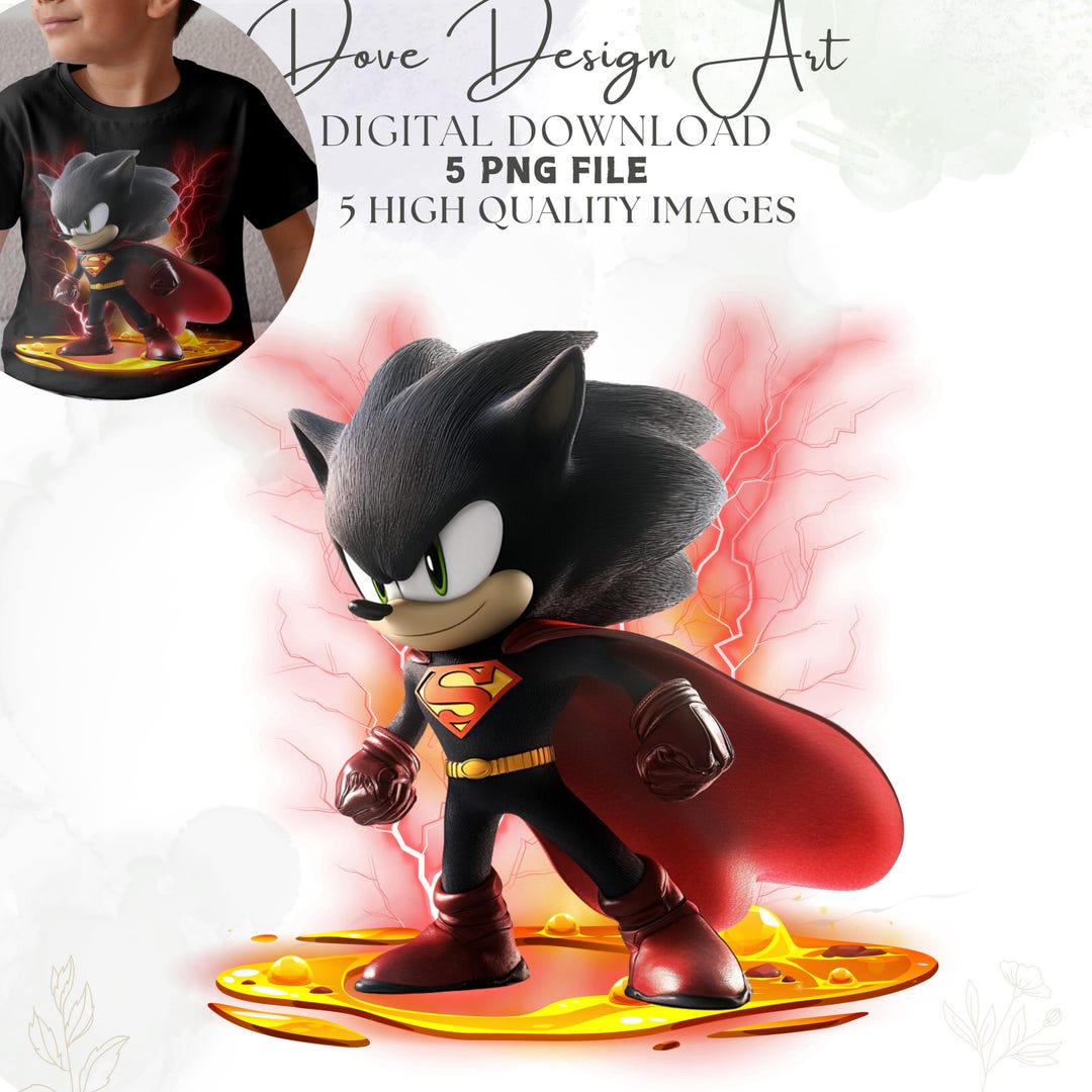Sonic Shadow Splash and Watercolor 5 PNG, Shadow the Hedgehog PNG ...