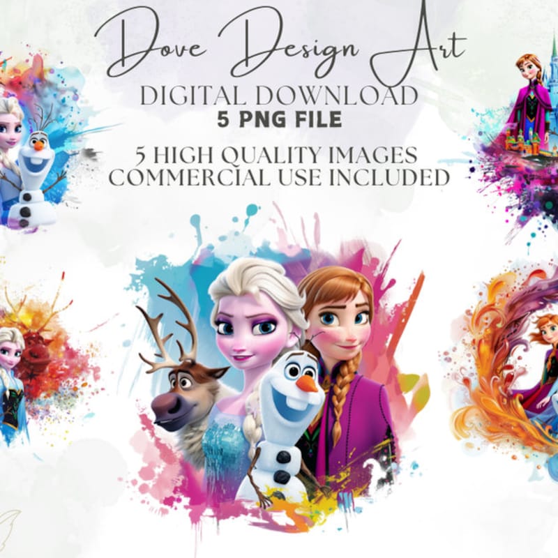 Frozen Watercolor - Etsy