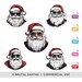 Cute Christmas Characters Clipart, Set of 26 3D Transparent PNG, Santa ...