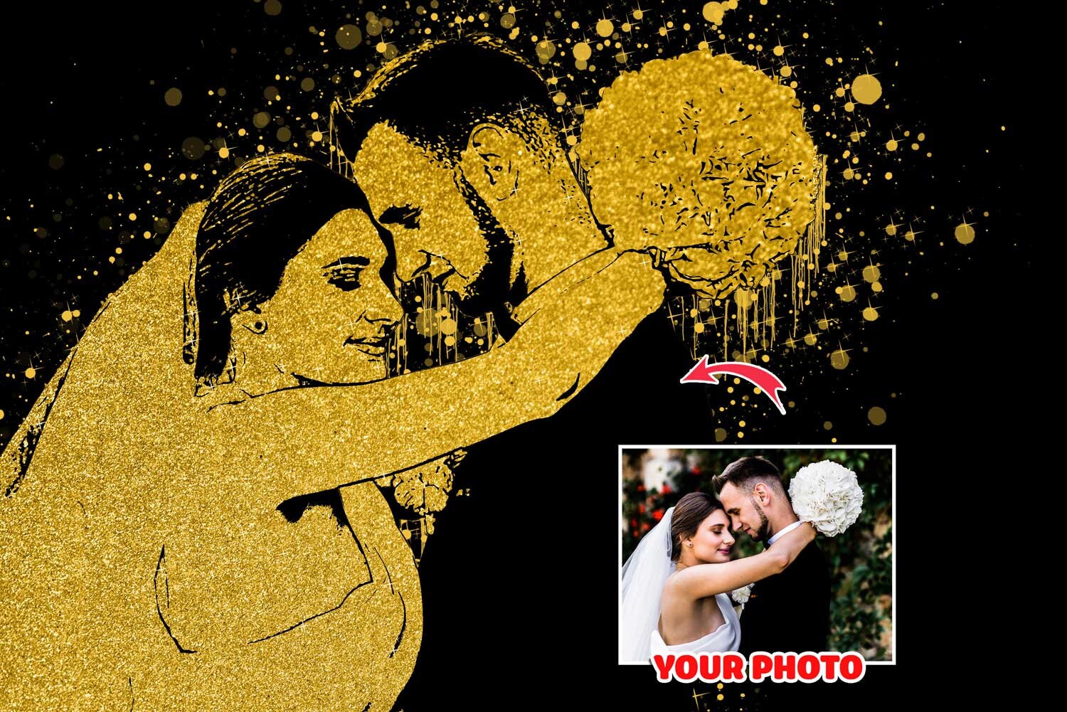 Faceless Portrait, Custom Illustration, Personalised Photo, Photo ...