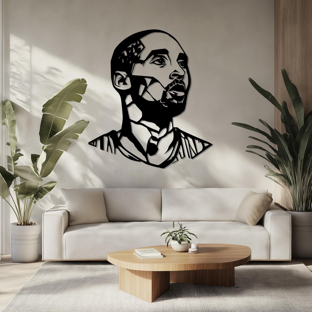 Kobe Bryant Metal Wall Art, Basketball Wall Decor, Basketball Wall Art ...
