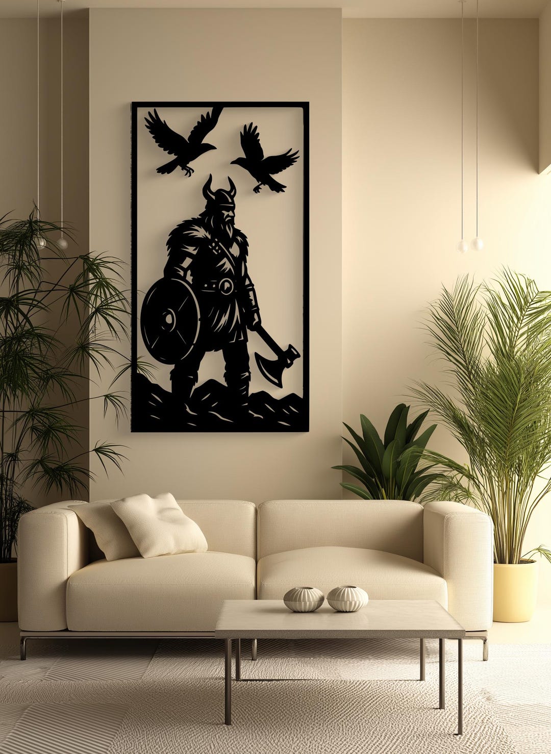 Viking Warrior Wall Art, Viking Warrior Metal Wall Art, Berserker Wall ...