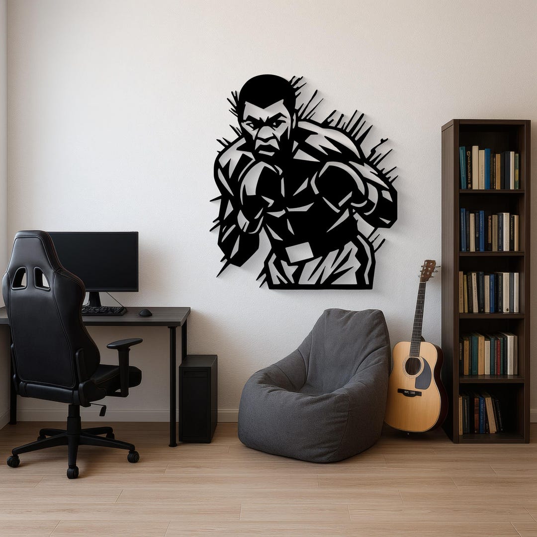 Muhammad Ali Wall Art, Muhammad Ali Wall Decor, Metal Boxing Wall Art ...