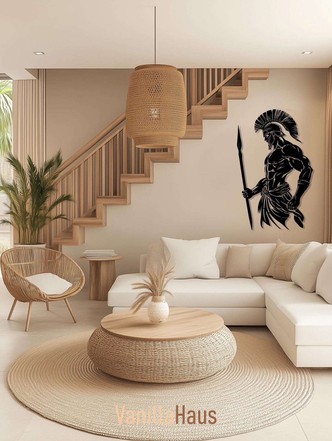 Spartan Warrior Metal Wall Art, Ancient Greek Wall Art, Greek Home ...