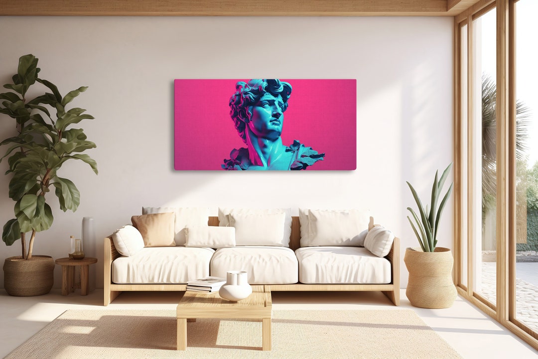 Statue of David Wall Art, Ancient Greek Wall Art, Greek Sculpture, Wall ...