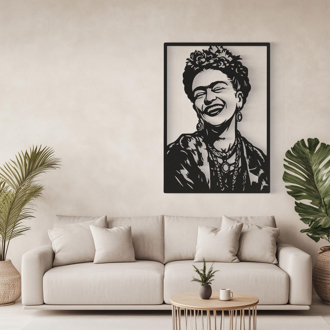 Frida Kahlo Wall Art, Frida Kahlo Decor, Metal Frida Kahlo Wall Decor ...