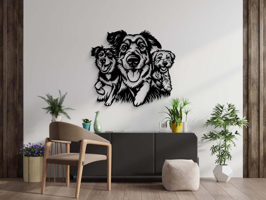 Dog Wall Art, Metal Dog Wall Decor, Dog Lover Gifts, Dog Owner Gifts ...