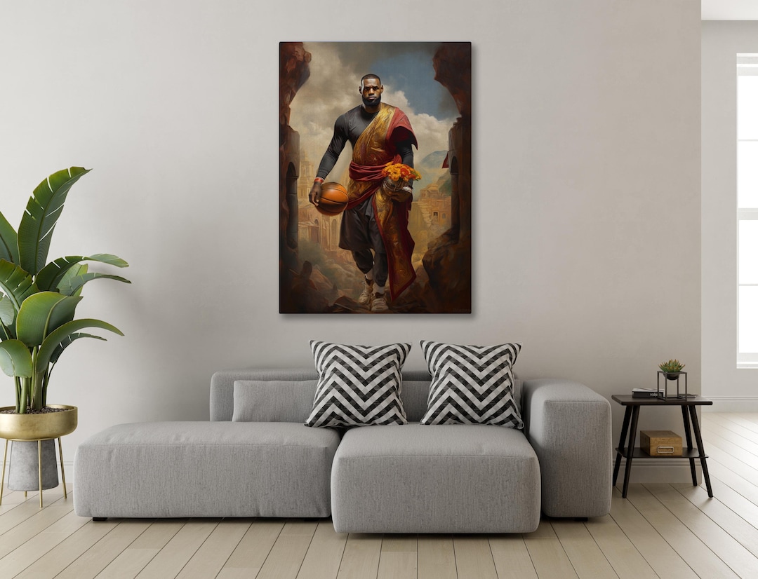 Lebron James Wall Art, NBA Wall Decor, Basketball Fans Gifts , Lebron ...