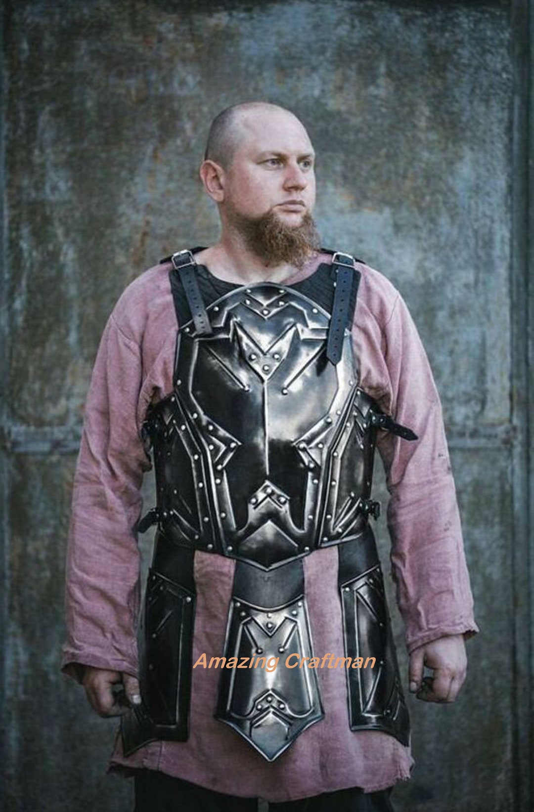 Fantasy Antique Dwarven Cosplay Armor Medieval Blackened - Etsy