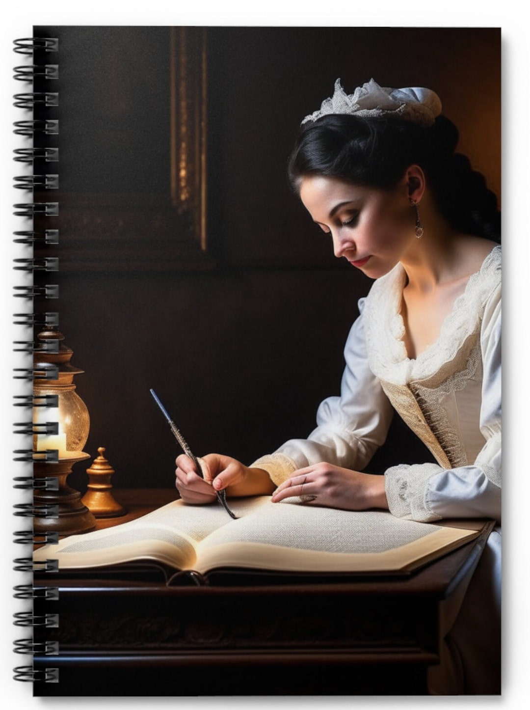 Victorian Notebook, Victorian Woman, Vintage Notebook, Woman Journaling ...