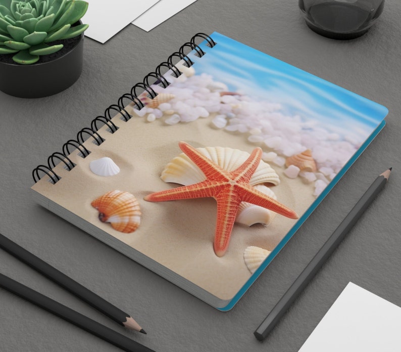 Starfish Beach Notebook With Glossy Laminated Cover, Another Starfish ...