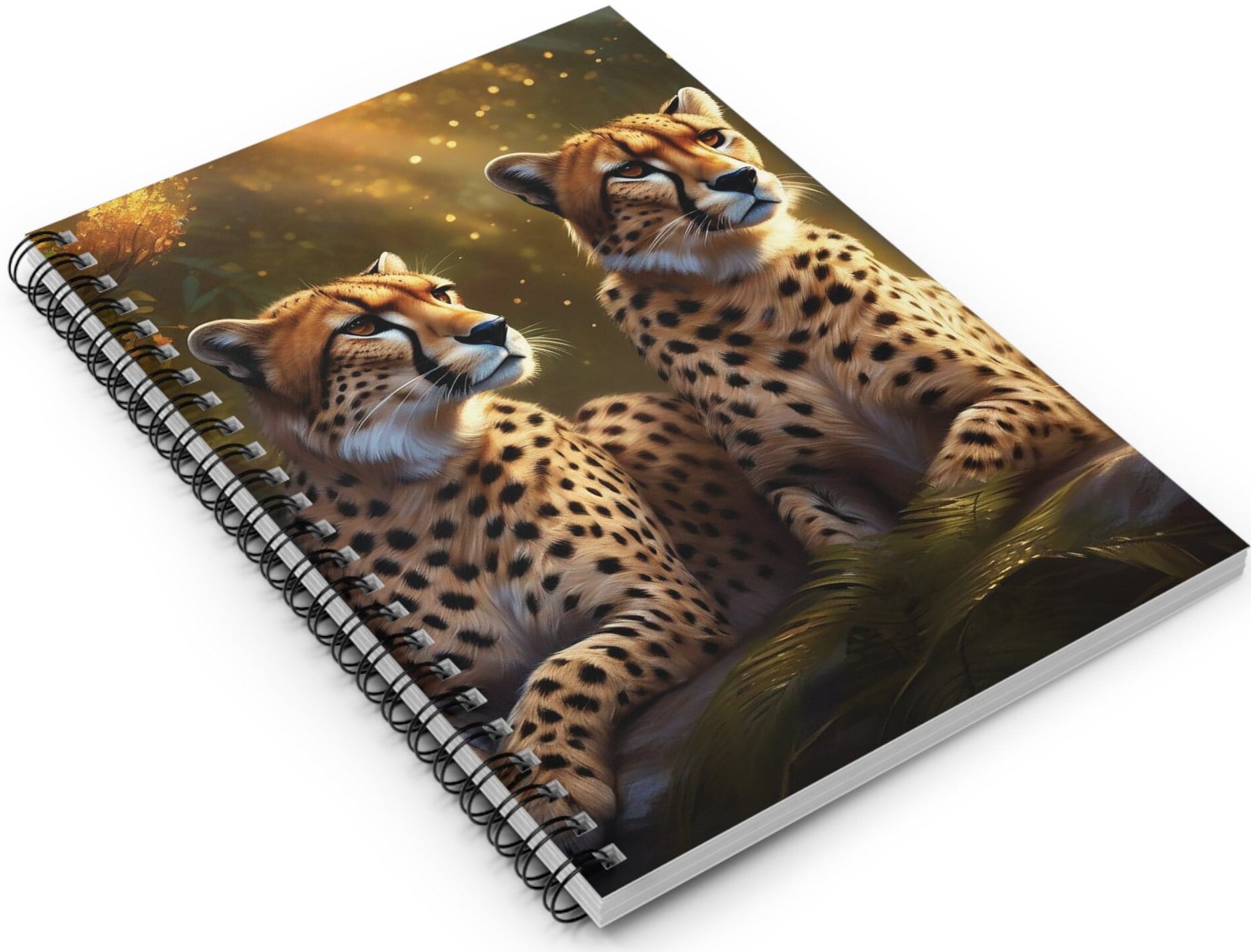 Cheetah Notebook, Free Shipping, 5x7 Inch Cheetah Notebook, Animal ...