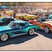 Vintage Corvettes Desk Mat, Three Desk Pad Sizes, Corvette Show Desk ...
