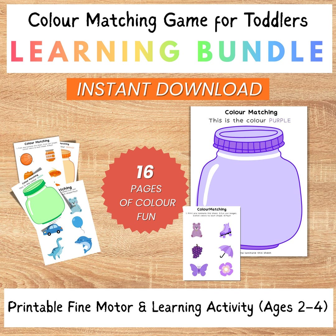 Color Matching Worksheets for Preschool | Colors Activity Sheets for ...