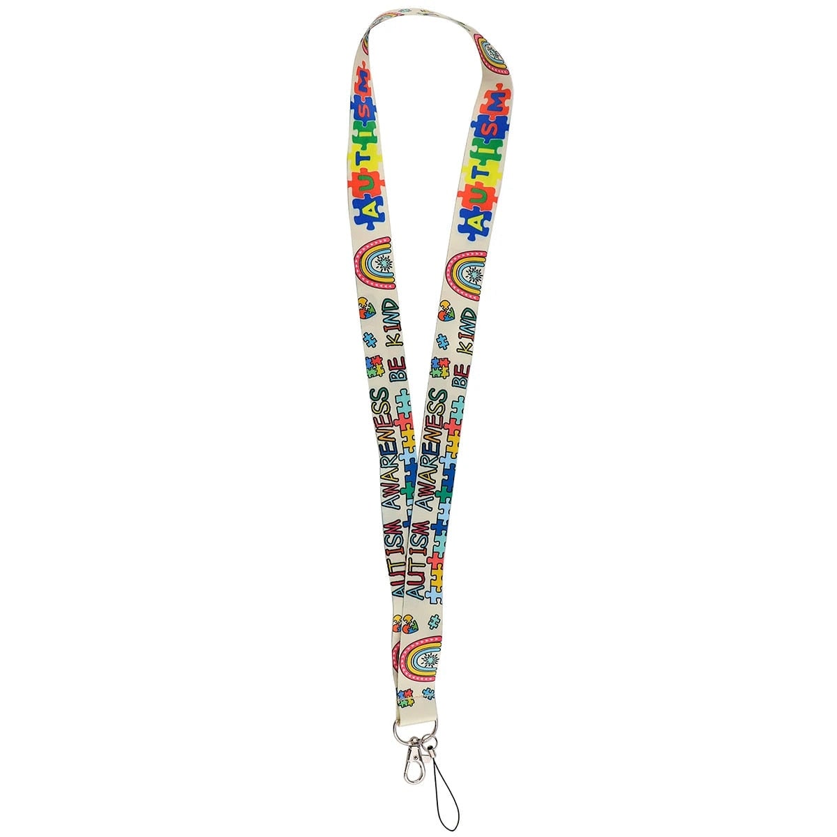 Cute Rainbow Autism Awareness Lanyard With ID Badge Holder for Special ...
