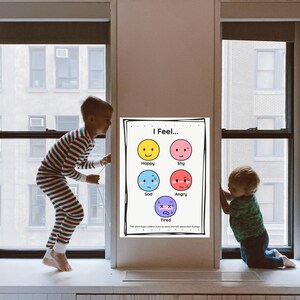 Digital Emotions Poster for Kids | Editable Canva Template | Learning ...