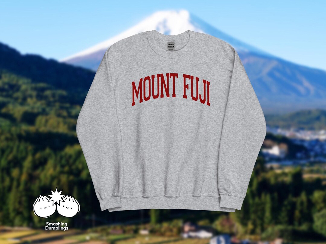 Mount Fuji Varsity Sweater | Japan Travel Sweatshirt - Etsy