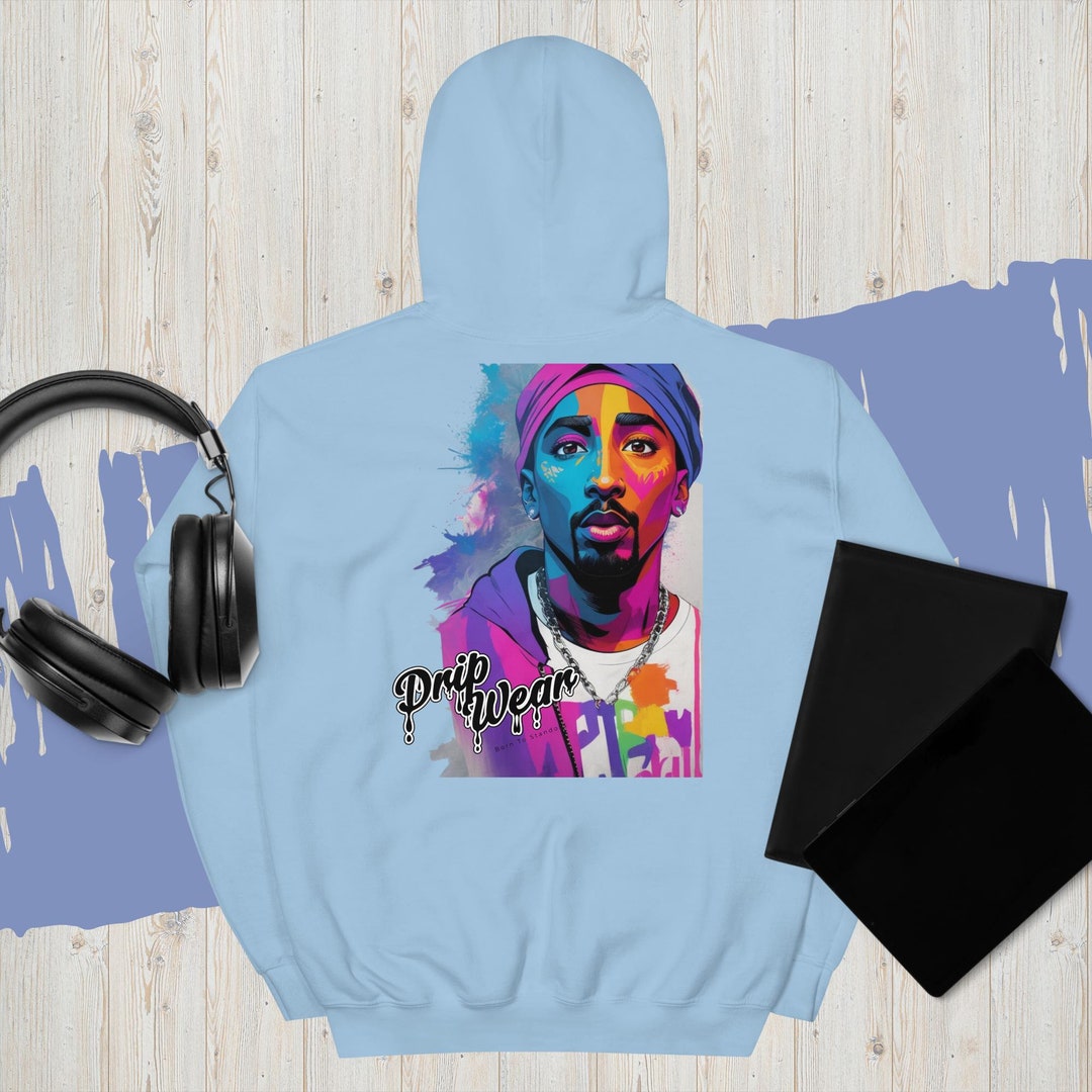 Drip Wear Apparel Tupac Unisex Hoodie - Etsy